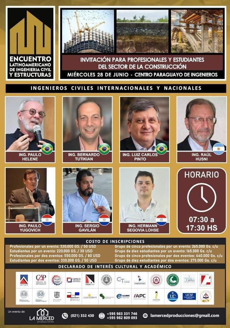 Organizan el XVII Encuentro Latinoamericano de Ingeniería Civil y ...